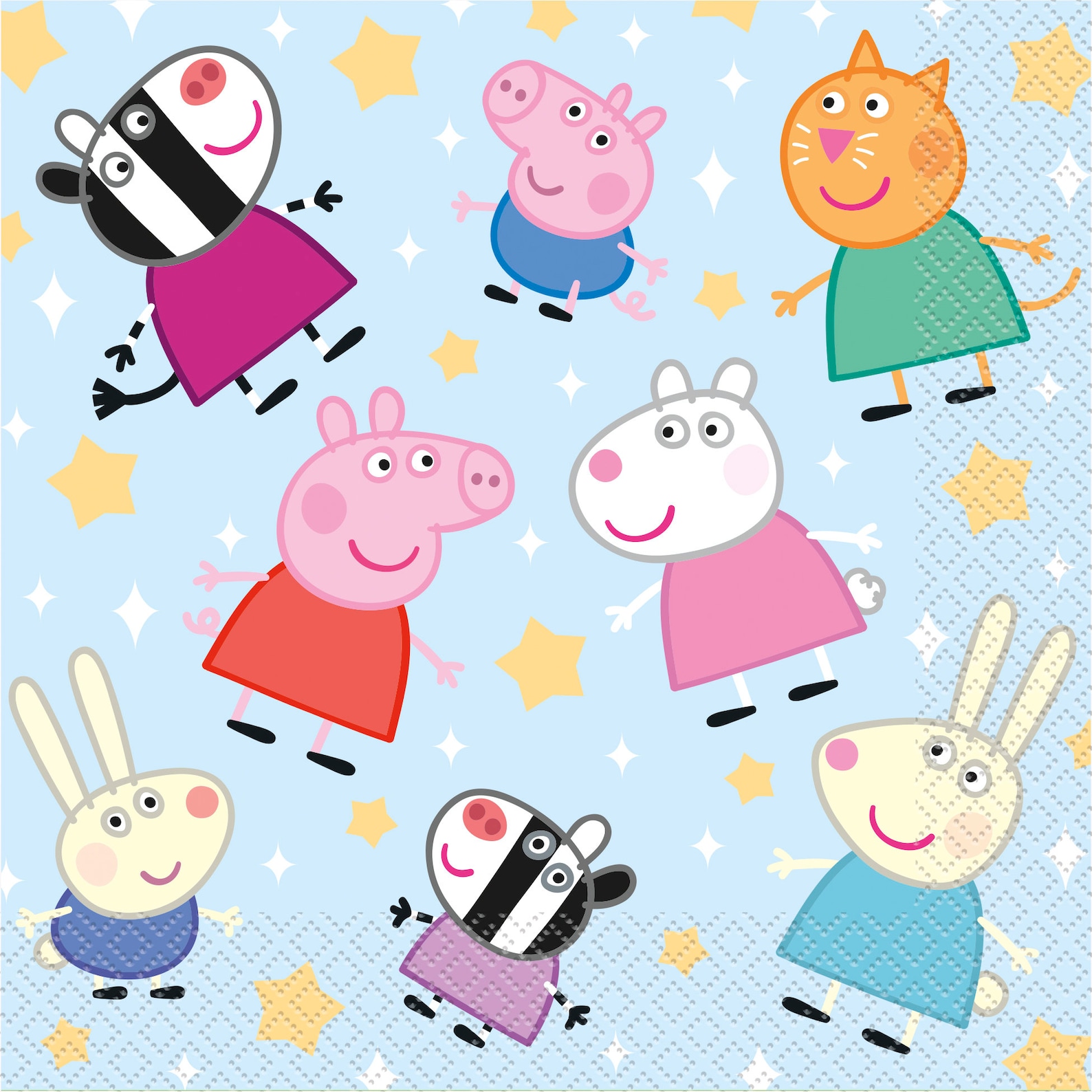 Peppa Pig Lunch Napkins Peppa Pig Birthday Party Peppa Pig - Etsy