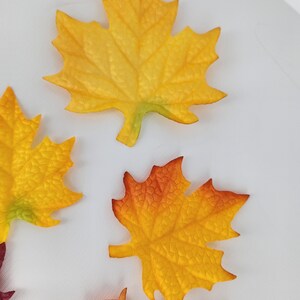 48 Deluxe Fabric Autumn Leaves for DIY Projects and Decor, DIY Fall ...