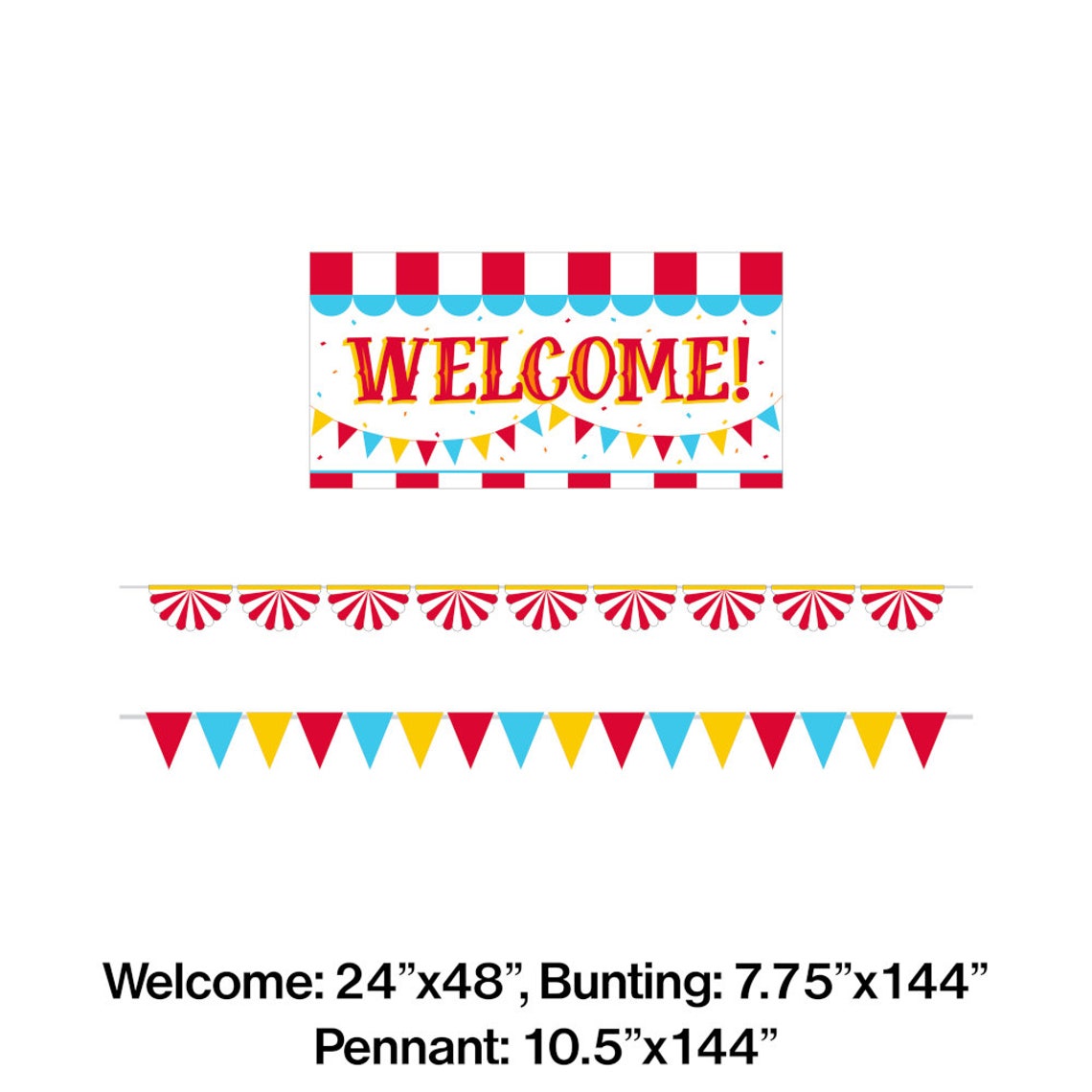 Carnival Banner Kit Carnival Party Decor Circus Party | Etsy
