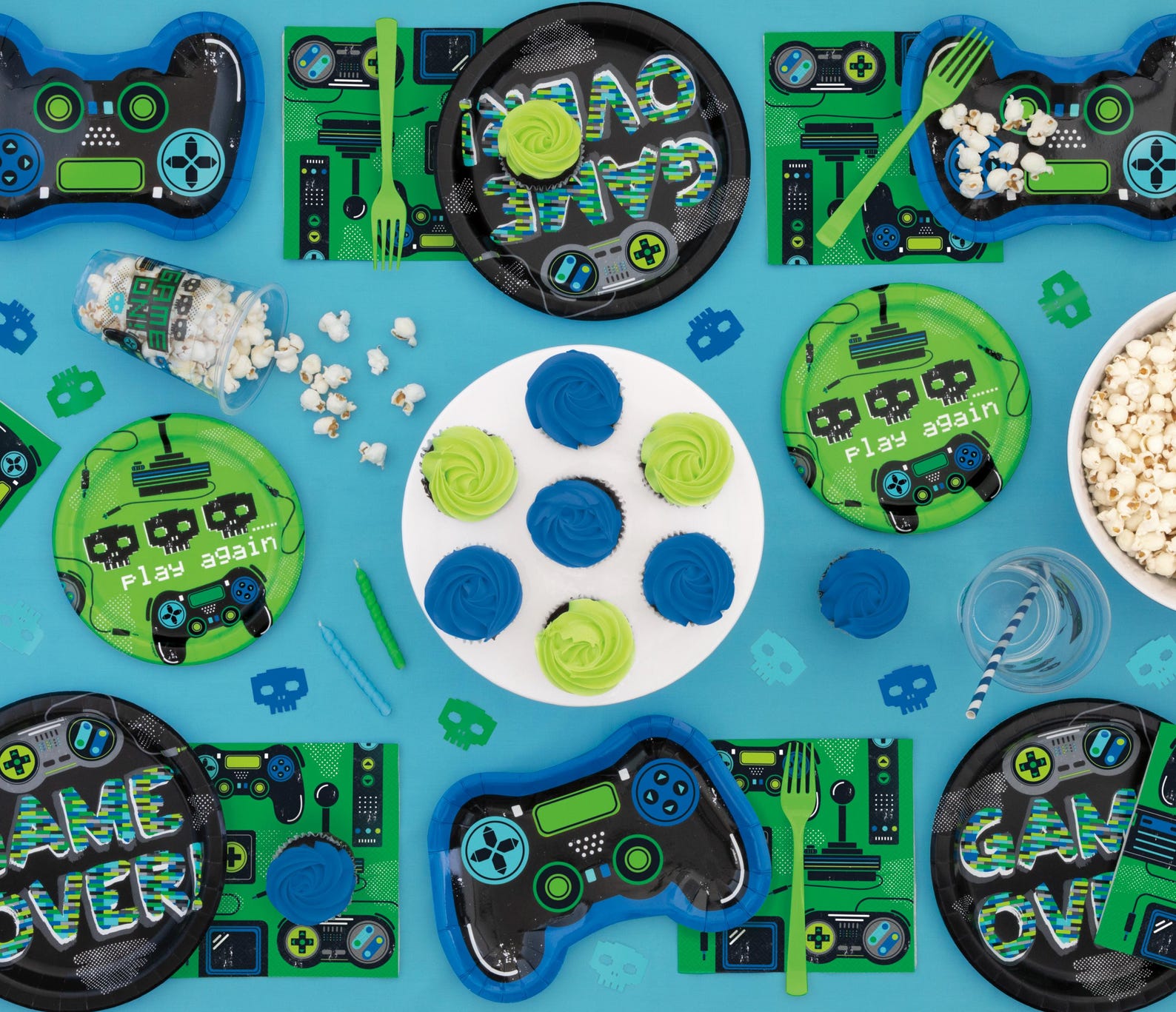 Gamer Paper Lunch Napkins, Video Game Party, Next Level Party Supplies ...