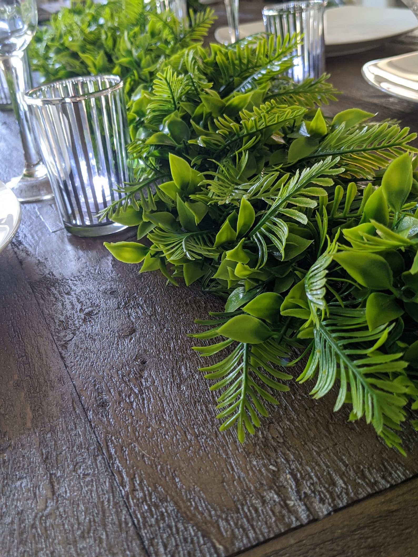 58 Artificial Fern and Gum Tree Garland Fern Garland - Etsy