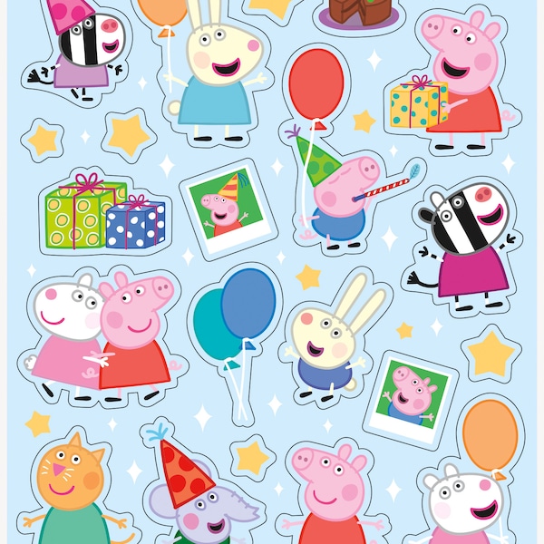 Peppa Pig Stickers - Etsy