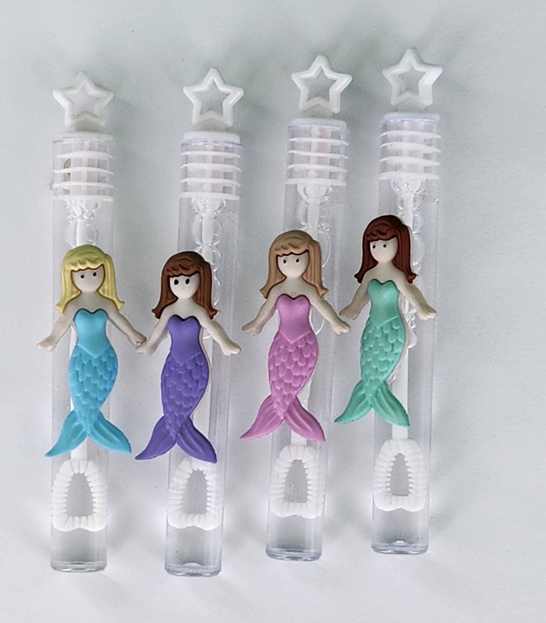 4 Mermaid Bubble Favors, Mermaid Party Supplies, Girl Party Favors ...