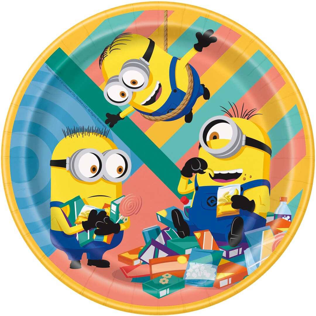 Despicable Me Minions Paper Lunch Plates, Despicable Me, Kids Party ...