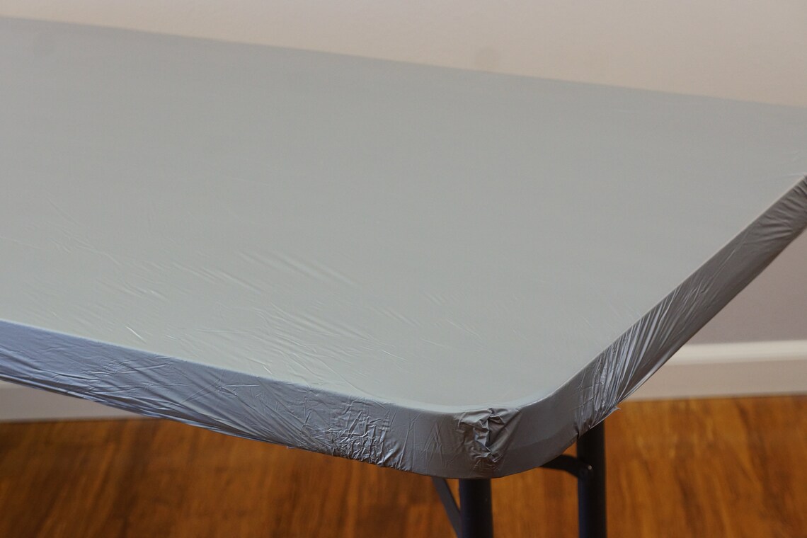 Metallic Kwik Covers Plastic Fitted Stretchable Tablecloths, Fitted ...