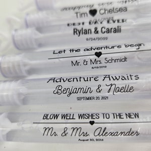 30 Personalized Bubble Labels for Bubble Wands Wedding Bubble - Etsy