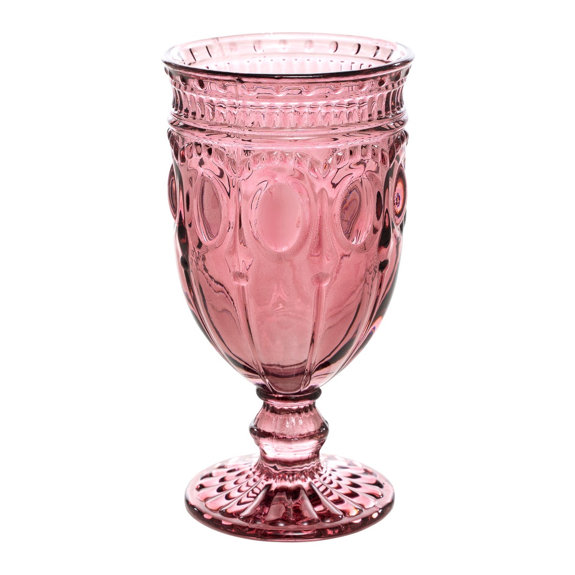 10oz Blush Vintage Inspired Glass Goblet DIY Wedding - Etsy