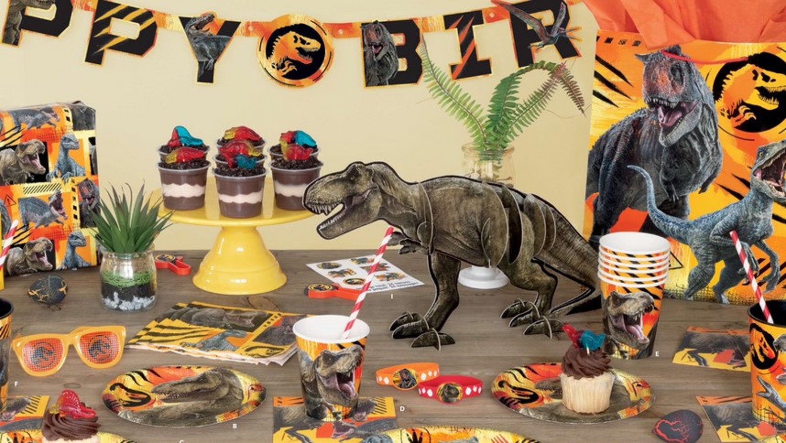 3D Jurassic World T-rex Centerpiece, Dino Birthday Party, T-rex Party ...