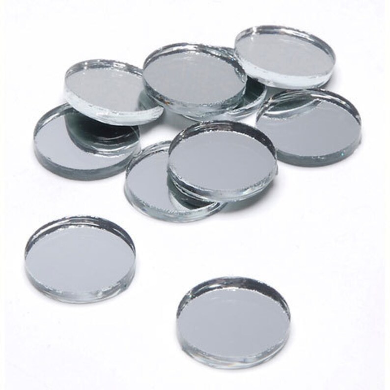 50 2 Round Glass Craft and Hobby Mirrors Small Round - Etsy