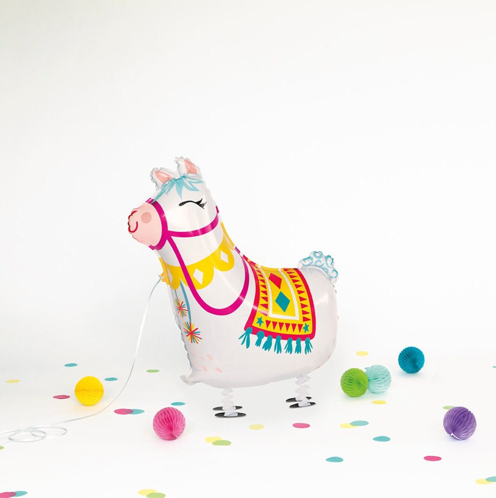 Walking Pet Llama Foil Balloon, Llama Birthday Party, Llama Mylar ...