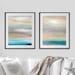 Printable Abstract Art Set of 2 Art Prints, Coastal Nautical Wall Art ...