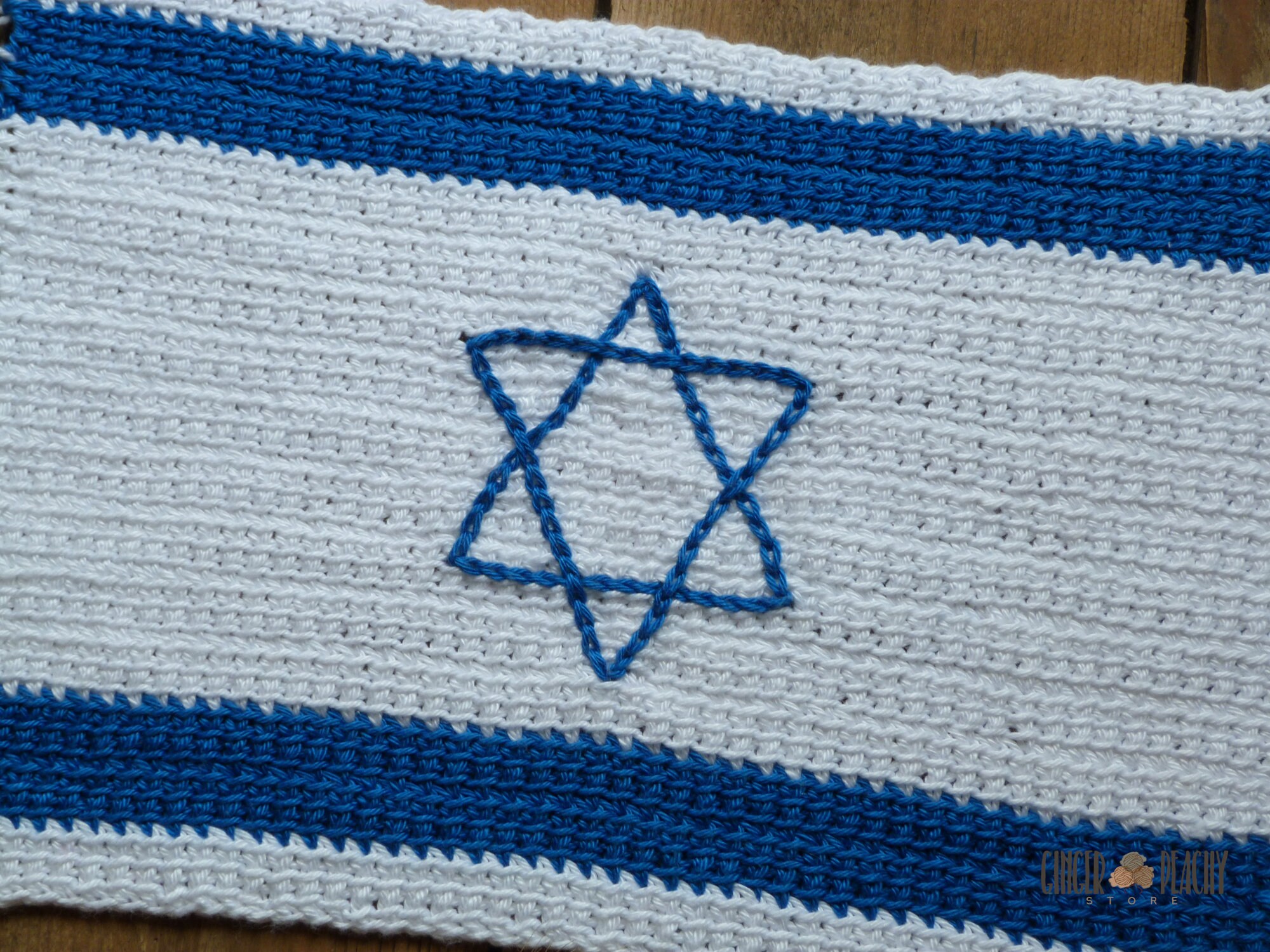 FUNDRAISER for Israel: DIGITAL PATTERN Flag of Israel Wall Hanging ...