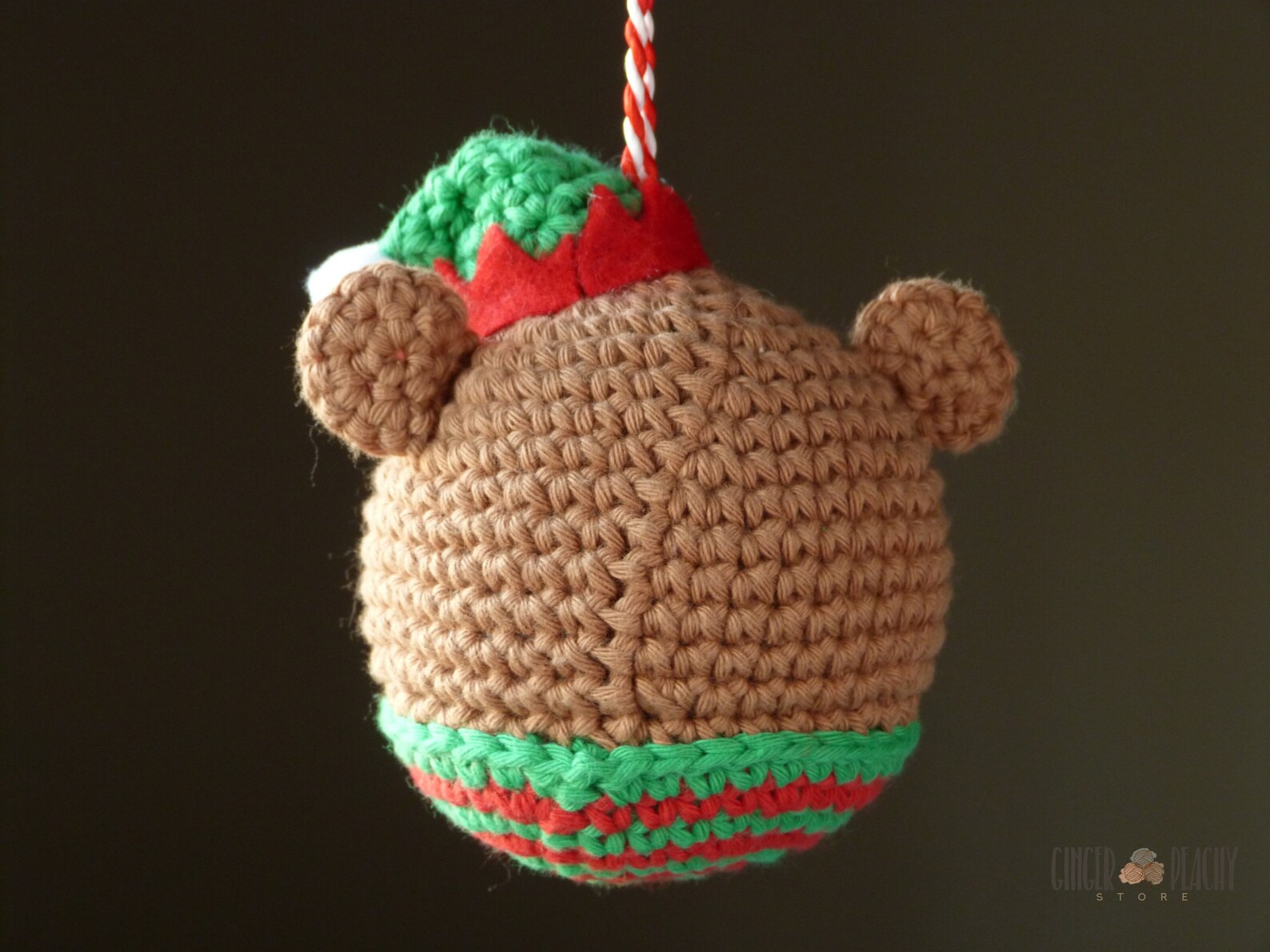 DIGITAL PATTERN Teddy the Elf Bear Christmas Ornament Crochet - Etsy