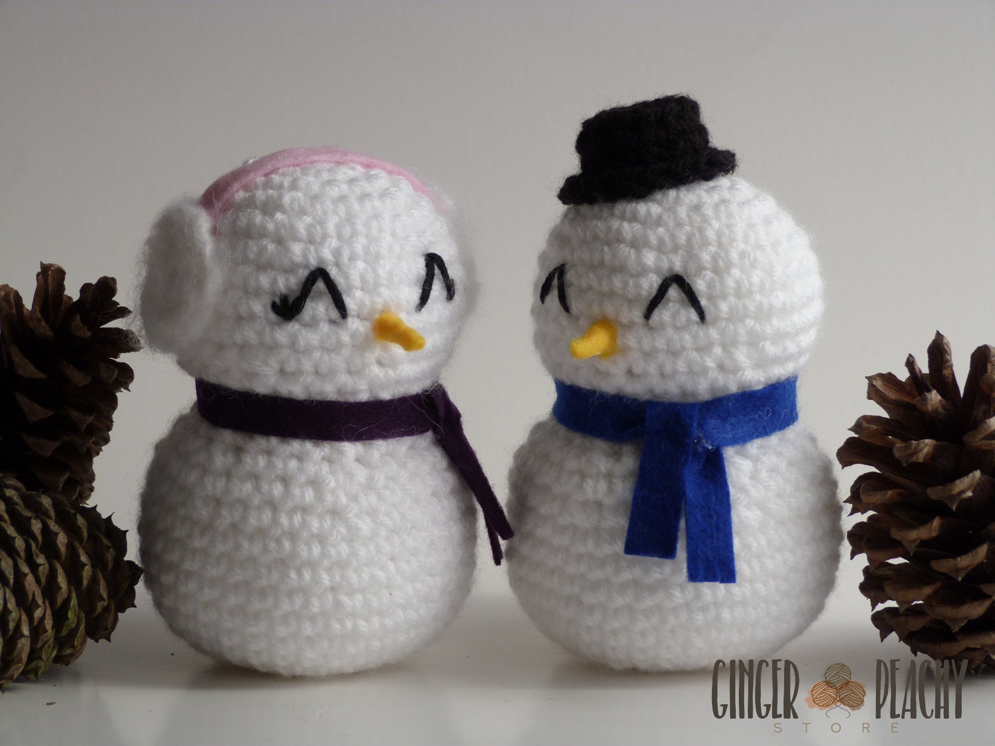 DIGITAL PATTERN Christy & Crosby Snowman Amigurumi Crochet - Etsy