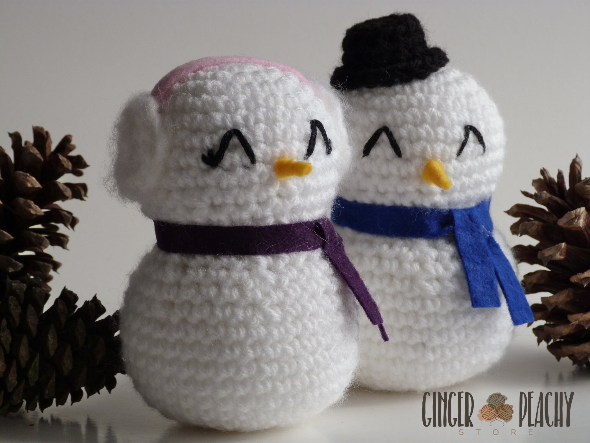 DIGITAL PATTERN Christy & Crosby Snowman Amigurumi Crochet - Etsy