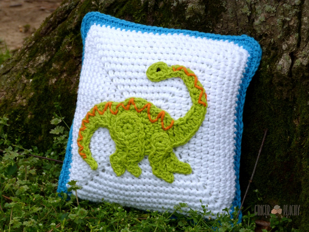 DIGITAL PATTERN Diplodocus Dinosaur Mini Pillow Crochet Pattern - Etsy