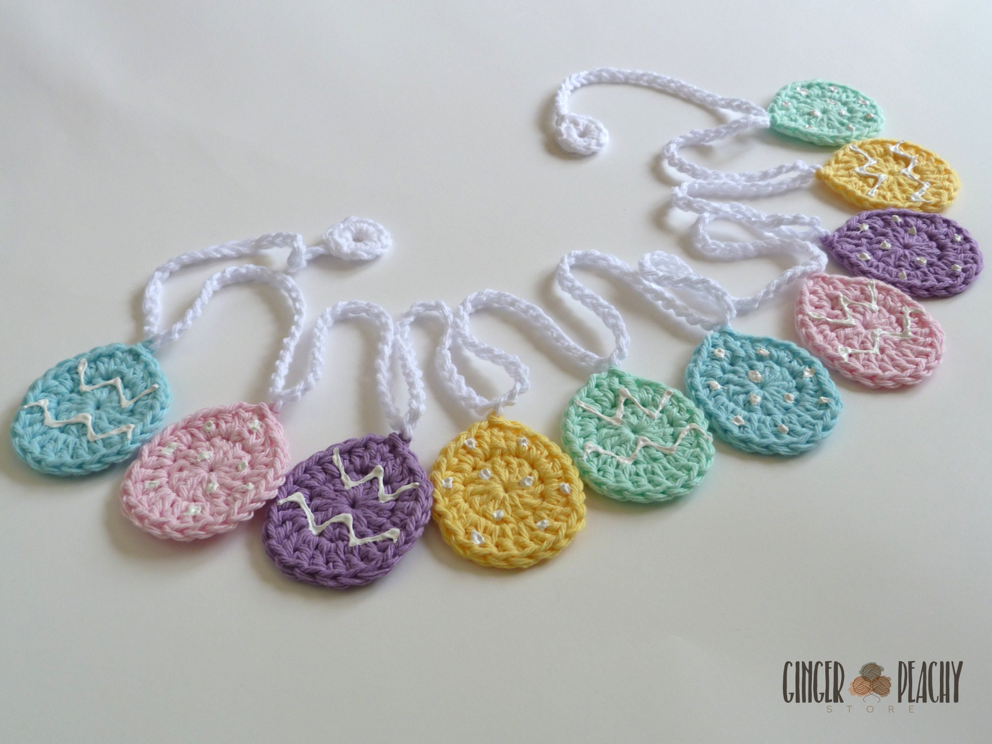 DIGITAL PATTERN Easter Egg Garland Crochet Pattern - Etsy