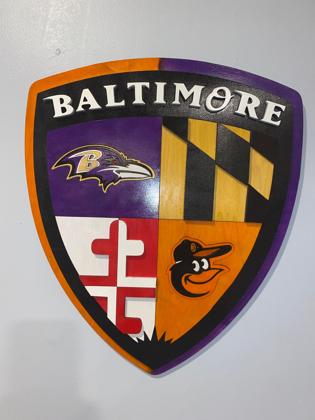 Orioles and Ravens Combo Coat of Arms - Etsy