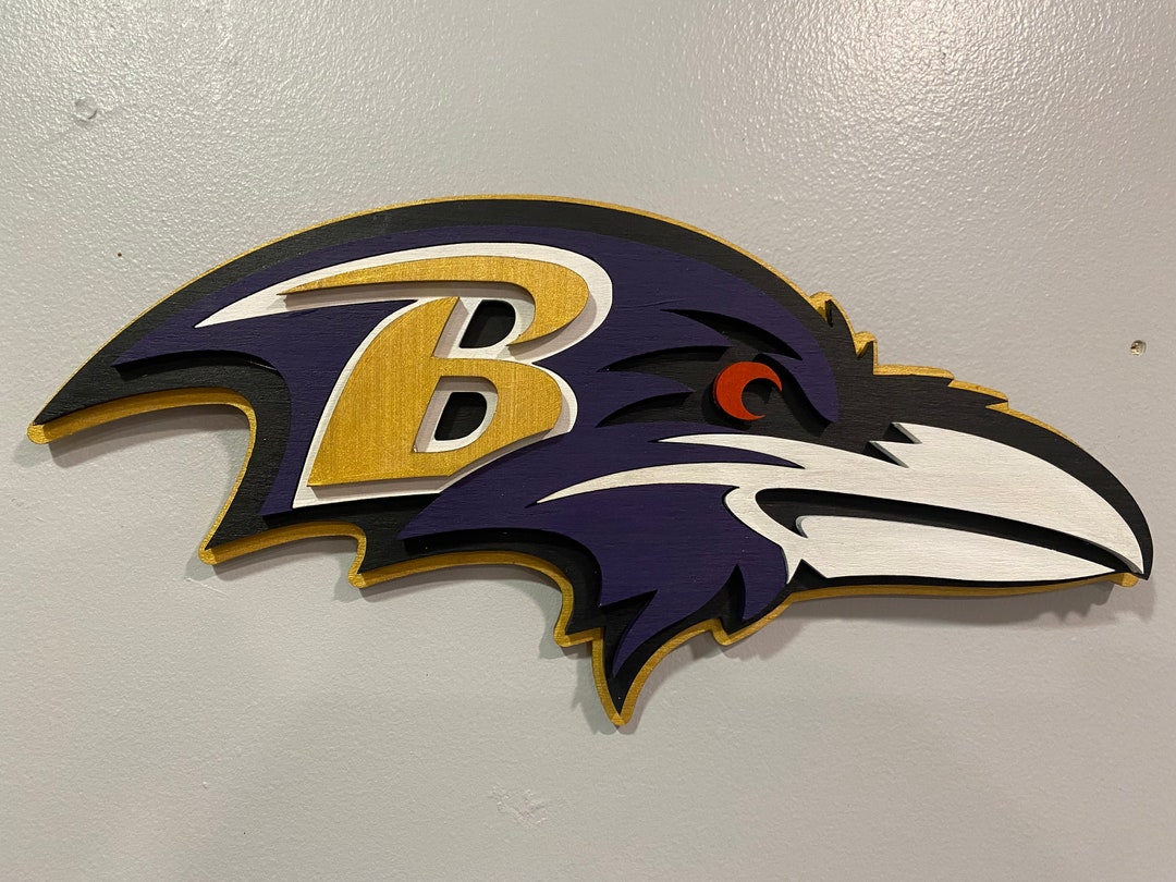 Baltimore Ravens 3D Wooden Wall Hanging - Etsy