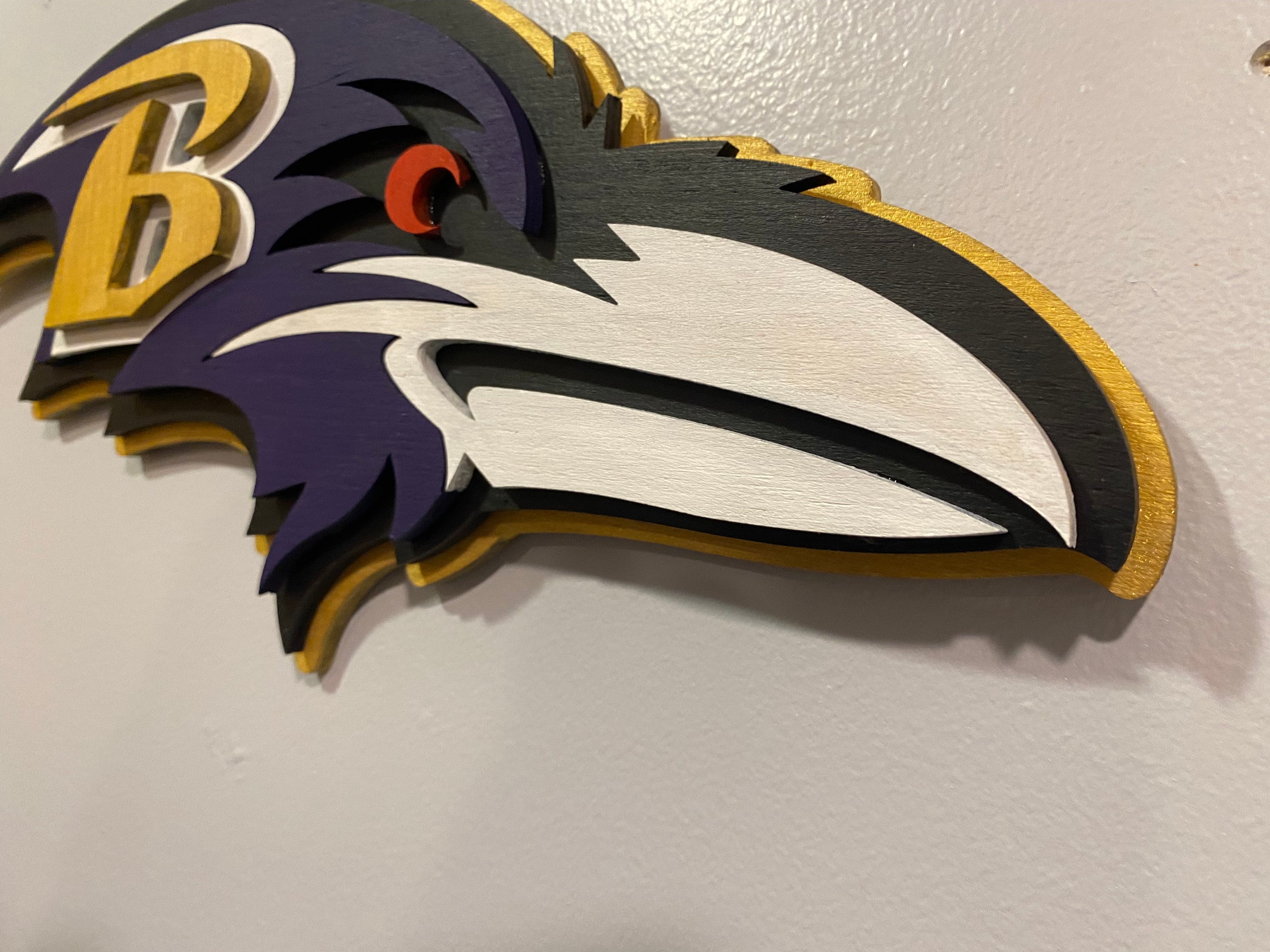 Baltimore Ravens 3D Wooden Wall Hanging - Etsy