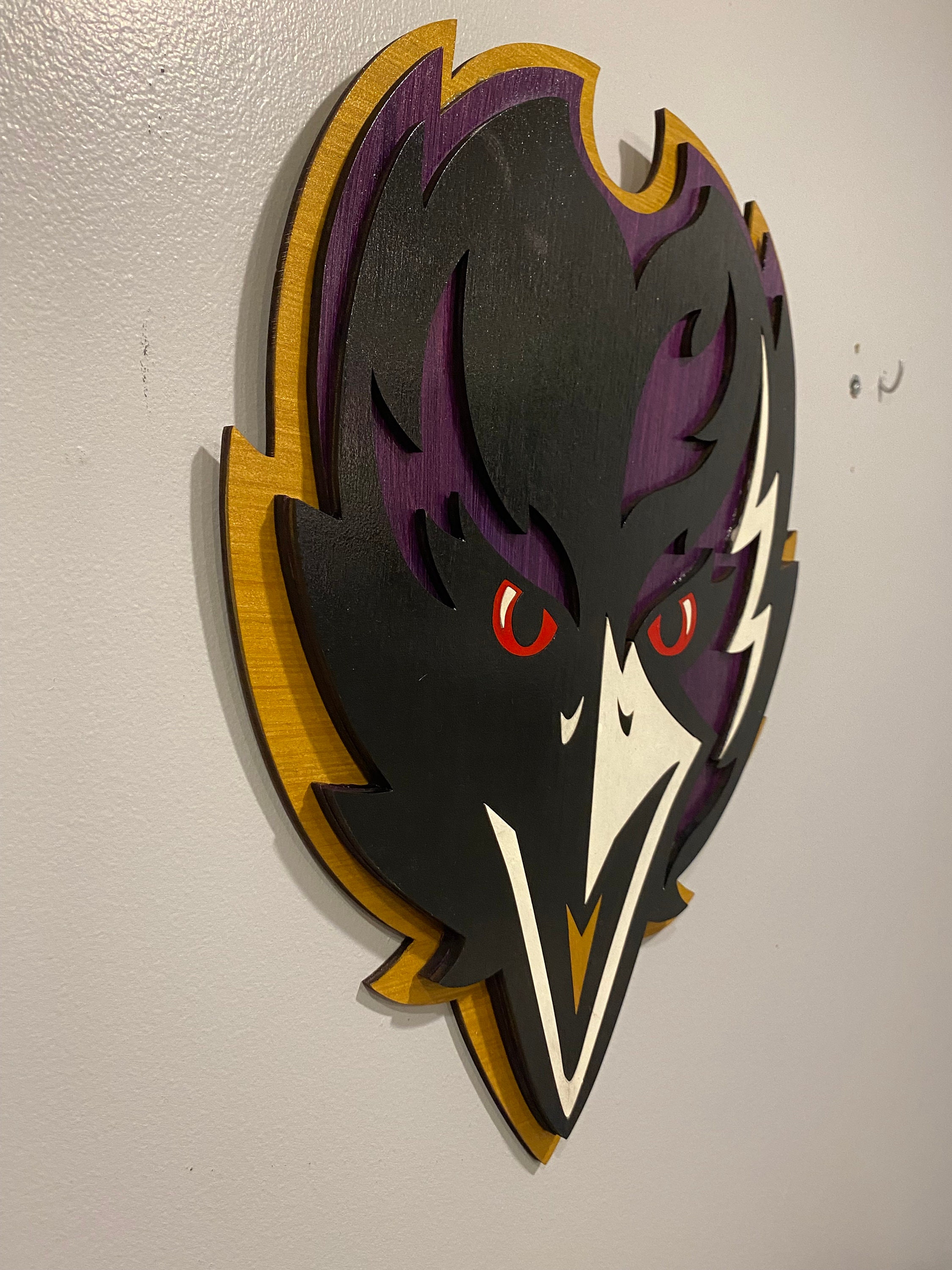 Ravens OG Logo Wooden Wall Art - Etsy