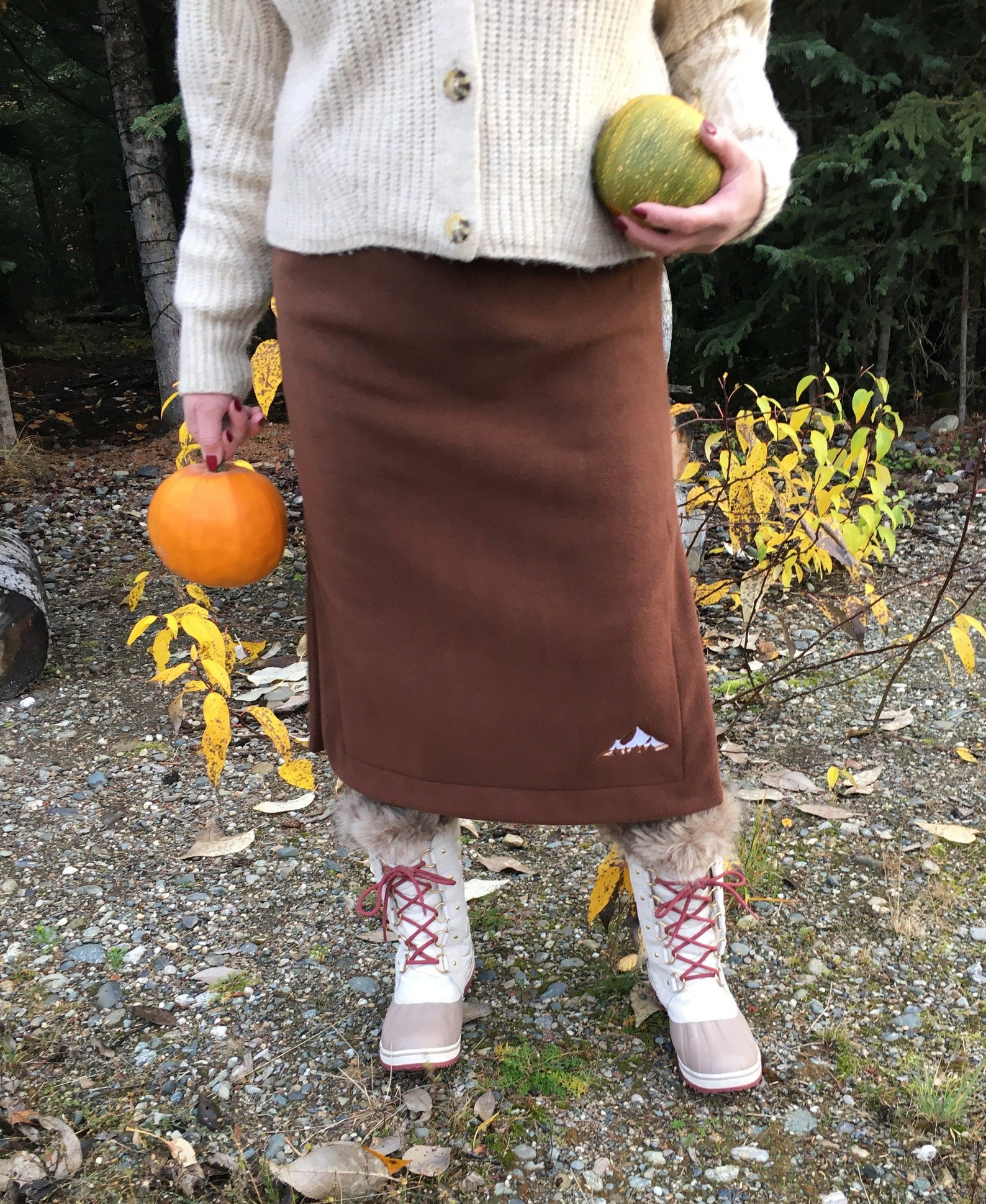 Custom Powder Daisy Polar Fleece Skirt Long - Etsy