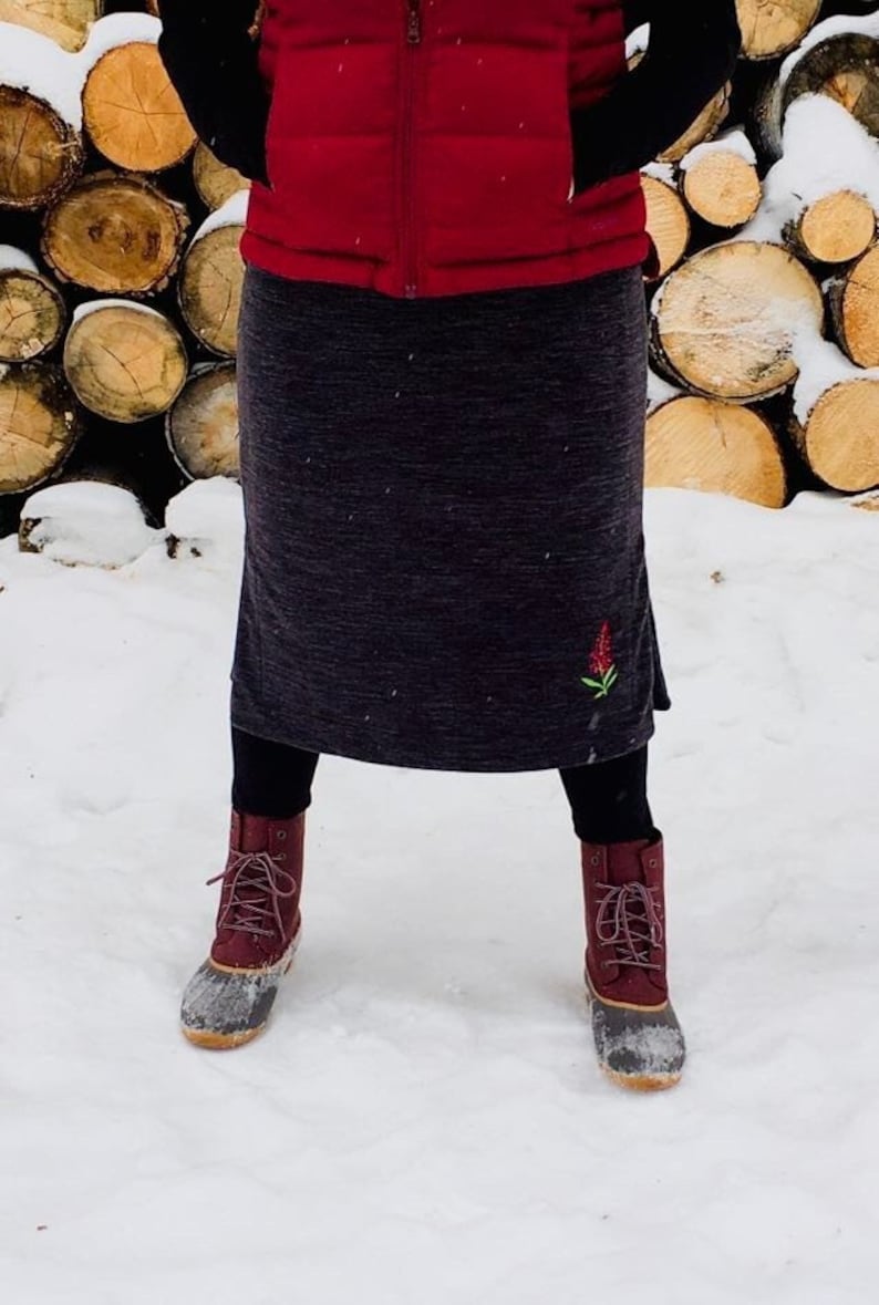 Custom Powder Daisy Polar Fleece Skirt Long - Etsy