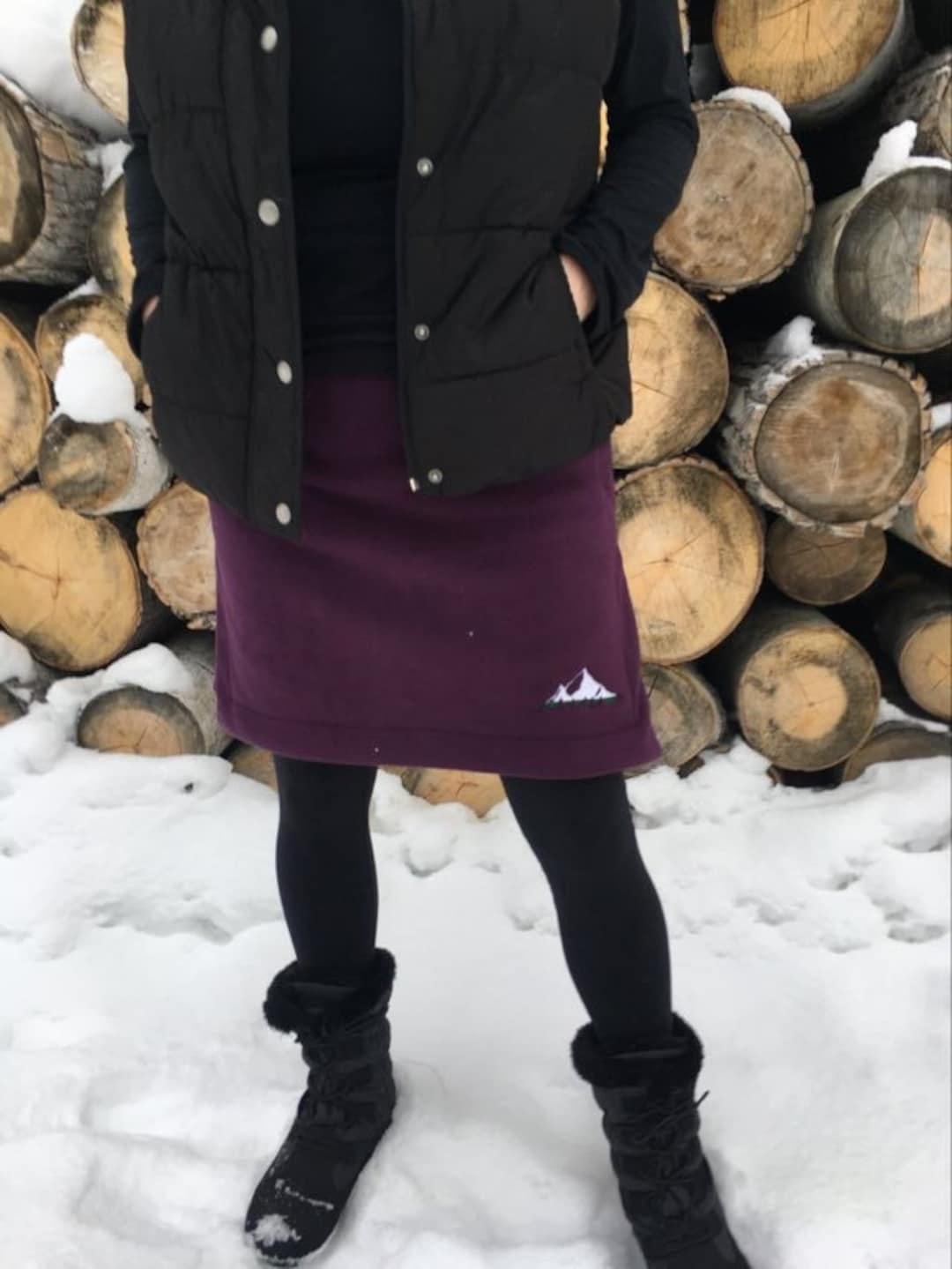 Custom Powder Daisy Polar Fleece Skirt Knee Length - Etsy