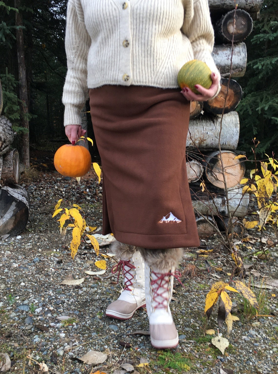 Custom Powder Daisy Polar Fleece Skirt Long - Etsy