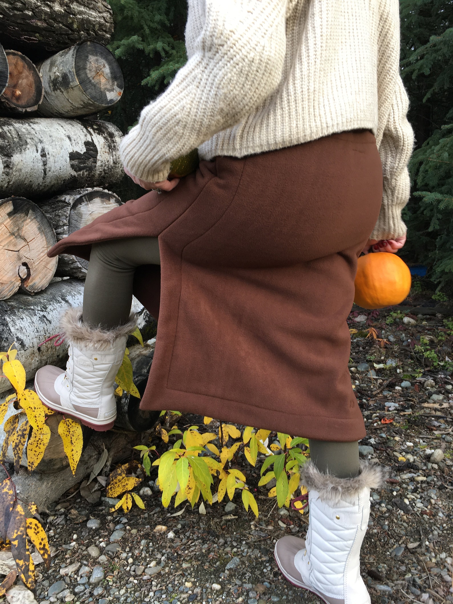 Custom Powder Daisy Polar Fleece Skirt Long - Etsy