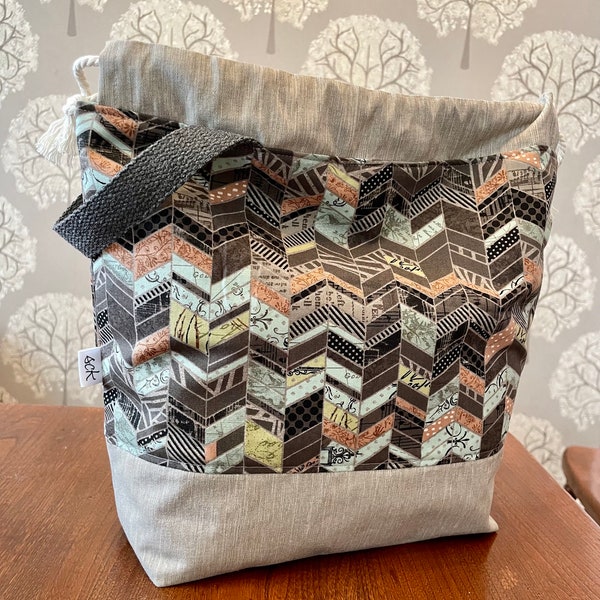 Knitting Project Bag - Etsy