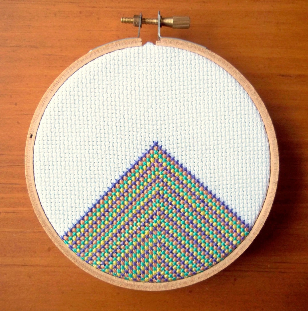 Chevron Sunset Cross Stitch Pattern, Digital Download PDF - Etsy