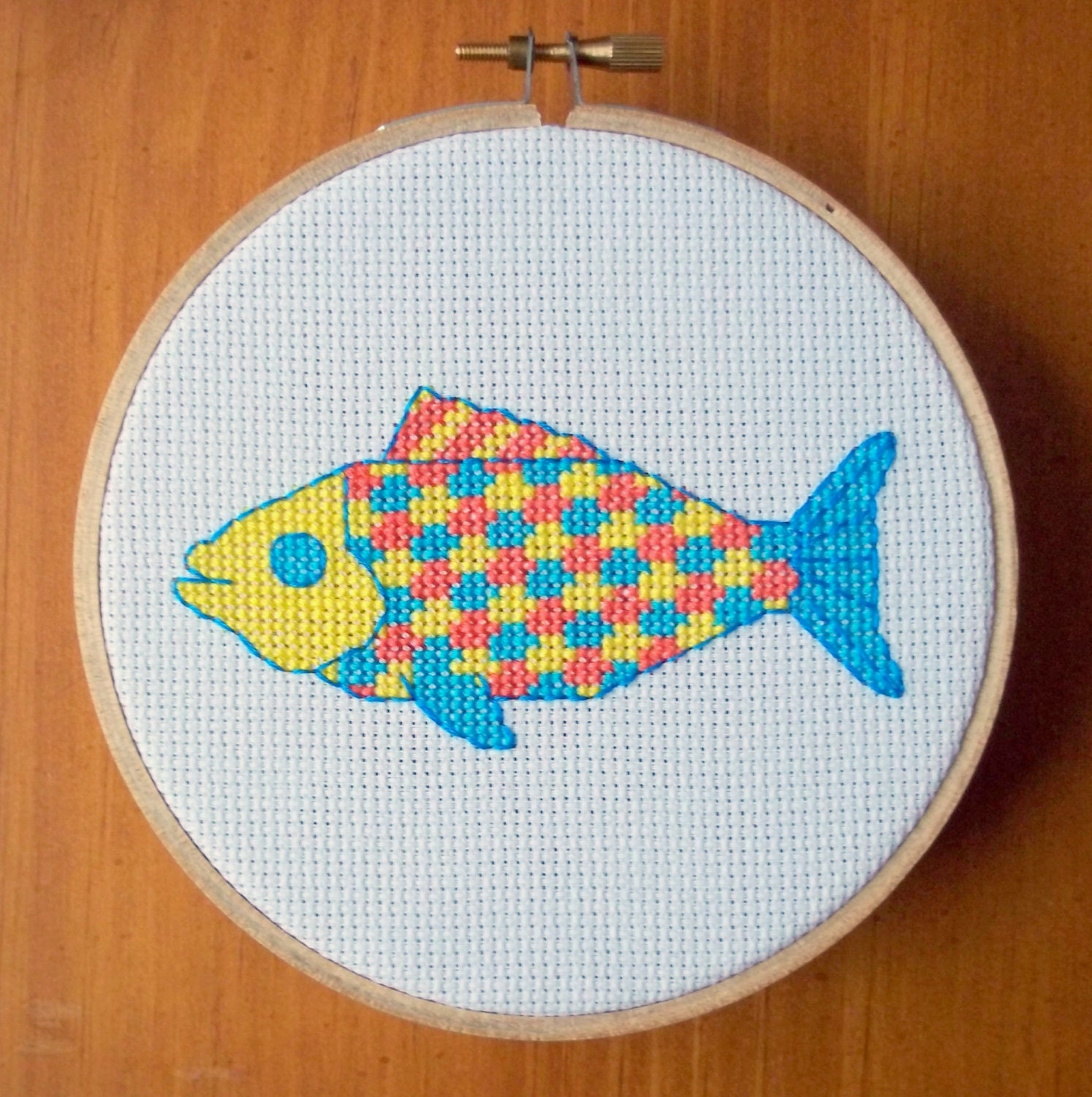 Rainbow Fish Cross Stitch Pattern, Digital Download PDF - Etsy