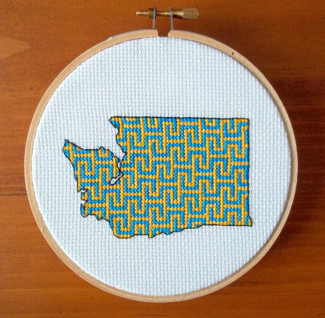 Washington State Cross Stitch Pattern, Digital Download PDF - Etsy