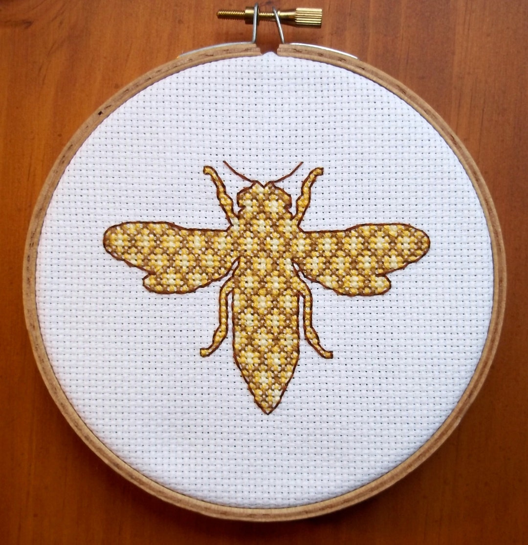 Honey Bee Cross Stitch Pattern, Digital Download PDF - Etsy