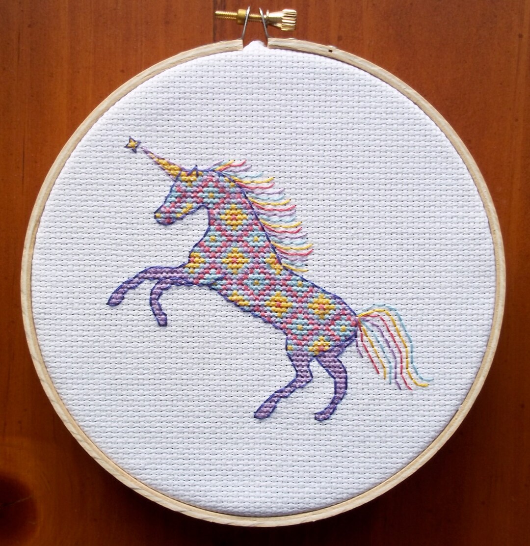 Unicorn Cross Stitch Pattern, Digital Download PDF - Etsy