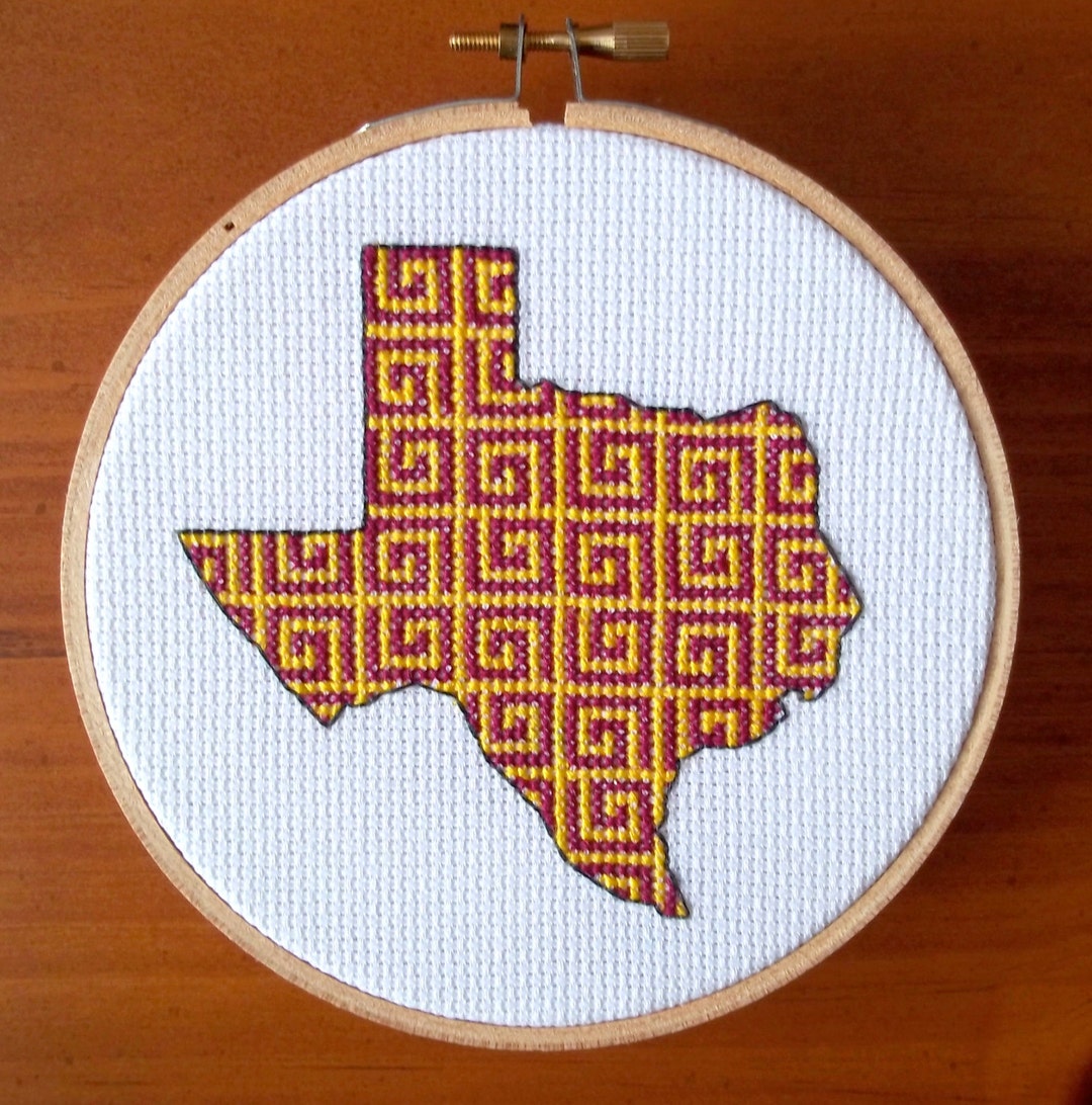 Texas Cross Stitch Pattern, Digital Download PDF - Etsy