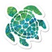 The Mini Sea Turtle Art Sticker | Etsy