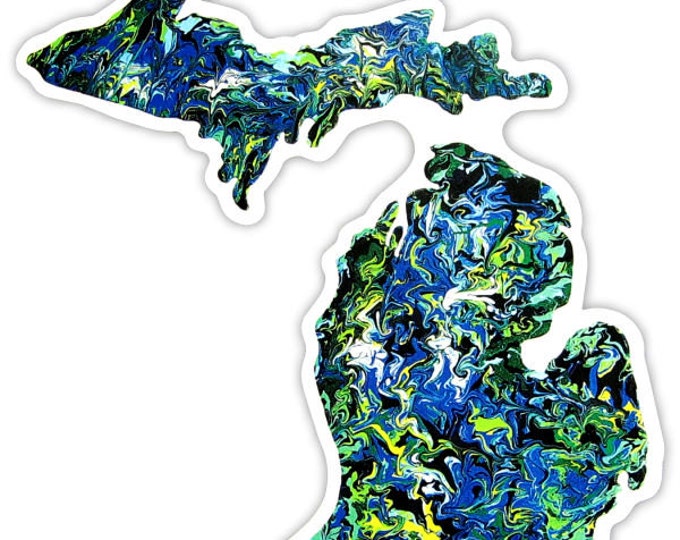 The Michigan Art Sticker - Etsy