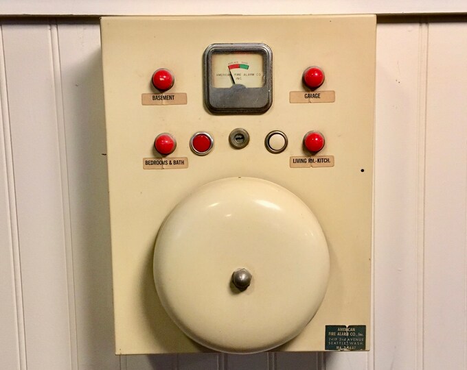 1950s Home Fire Alarm Control Box, American Fire Alarm Co - Etsy