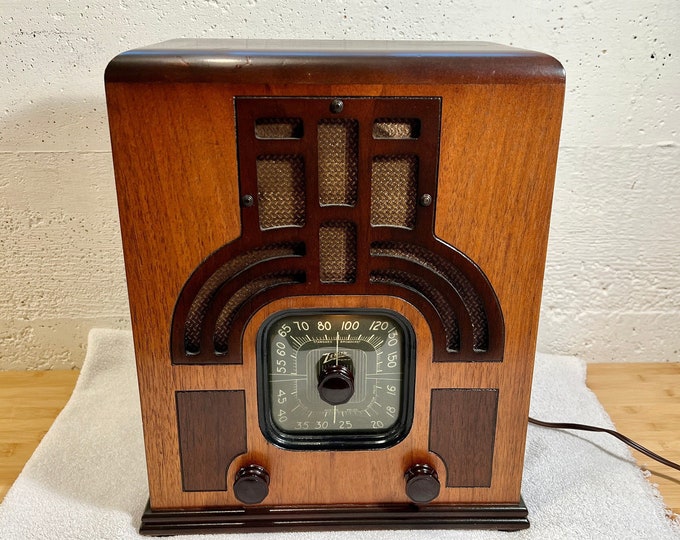 Restored 1935 Zenith Tombstone Am/police Shortwave Radio 4T26 - Etsy
