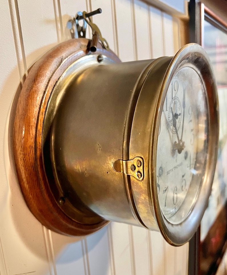 Antique Seth Thomas Ship's Bell Merrimac Clock, 1930s - Etsy