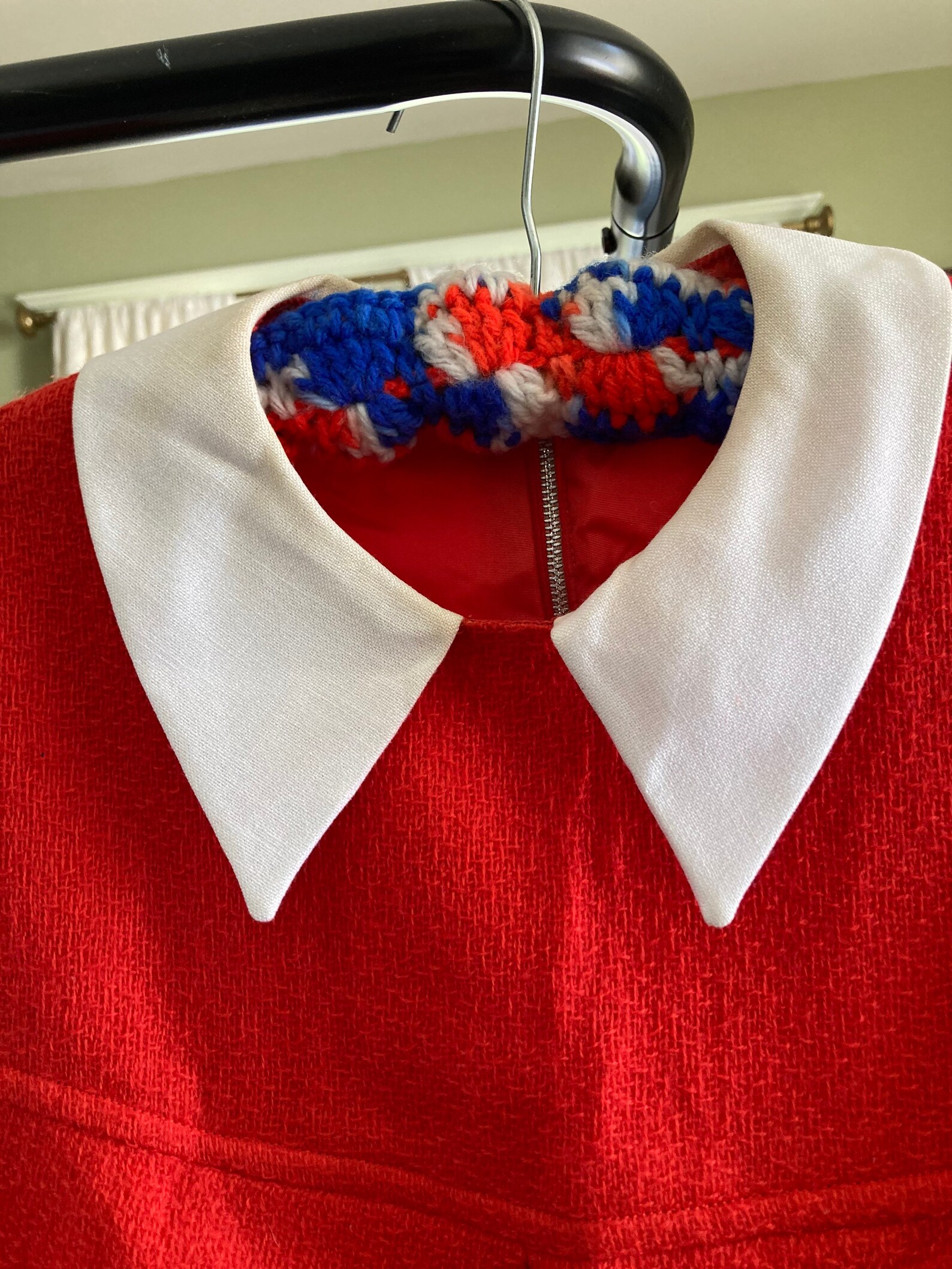 1960s Red Mod Dress With Collar & Cuffs, Size 8 - Etsy