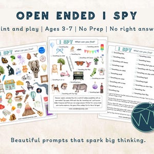 Interactive I Spy Printable for Kids | Fun & Educational Digital ...