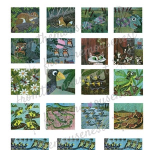 Printable Sticker Images-little Golden Book Inspired Sticker Sheets-2 ...