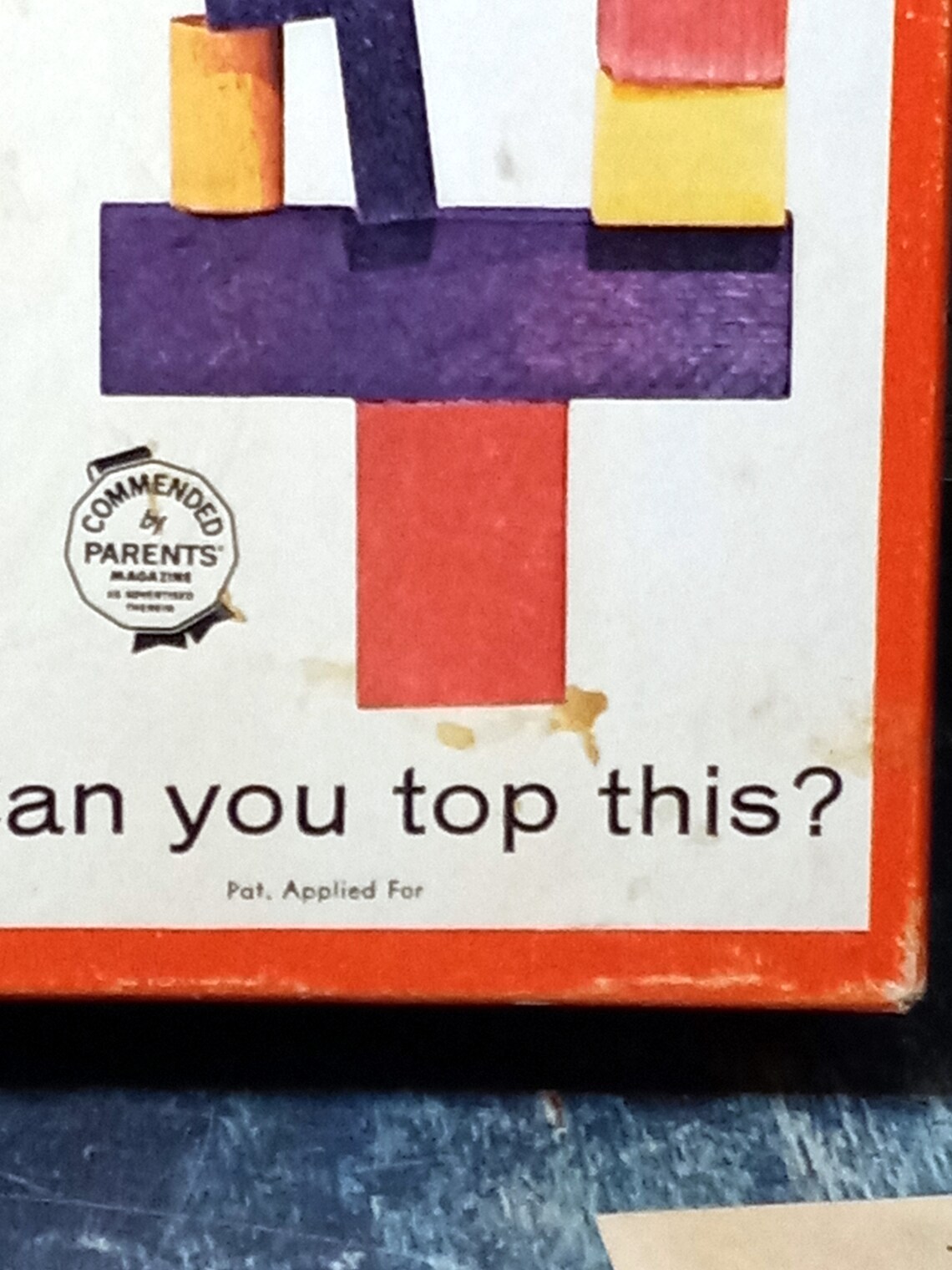 Vintage Saalfield Blockhead Toy-mid Century Play-colored Wood - Etsy