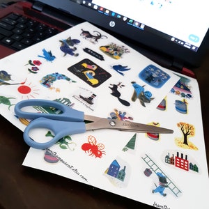 Little Golden Book Inspired Sticker Sheets-2 Pages- Color Kittens ...