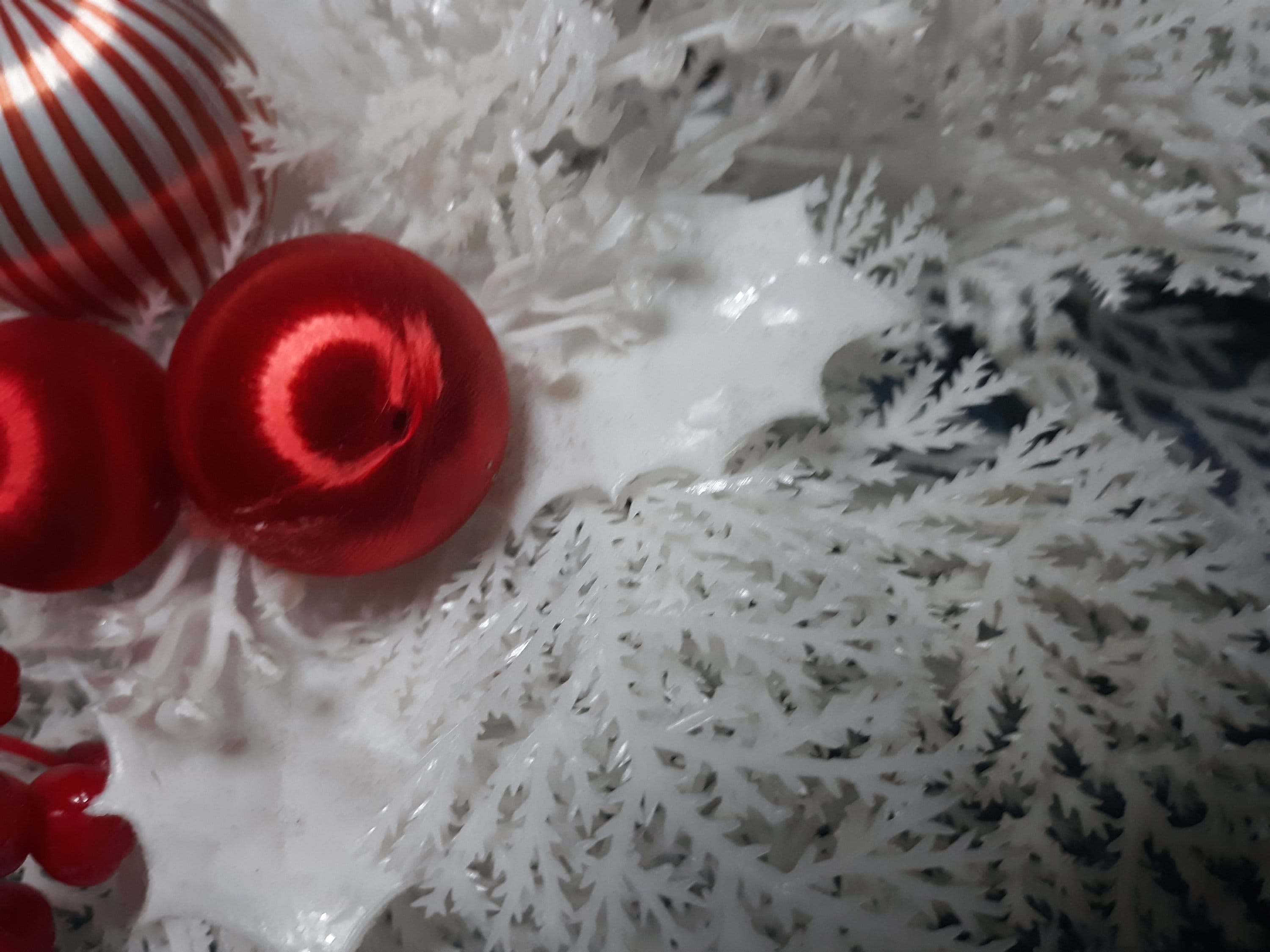 Vintage White Plastic Christmas Candle Surround-swag-retro Sparkling ...