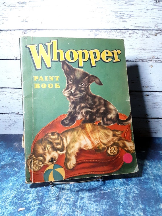 1947 Whopper Paint Book-Whitman publishing company- large soft cover ...