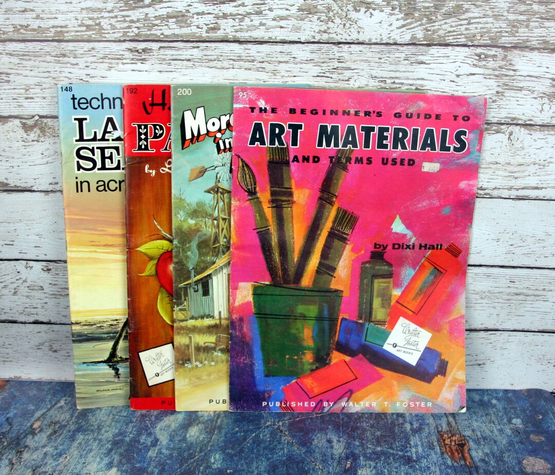 Vintage Walter Foster Art Instruction Books-learn to Paint - Etsy